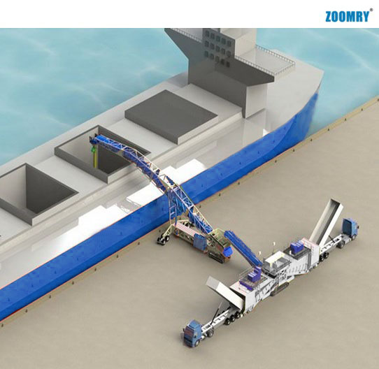 Ship Truck Unloader for Barge