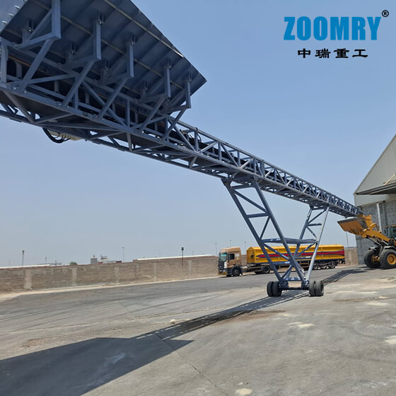 Belt conveyor system & mobile stacker factory - Conveyor System ...